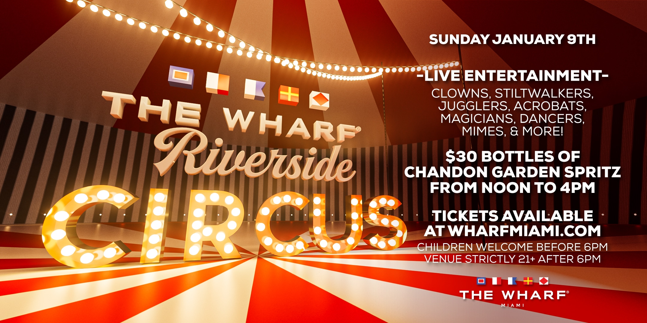 Wharf Miami Riverside Circus - The Wharf Miami